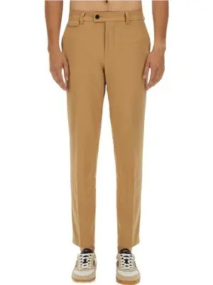 Hugo Boss Tapered Leg Tailored Trousers - Nude