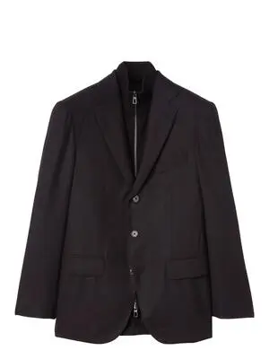 Loro Piana Single-breasted Long-sleeved Cashmere Blazer - Black