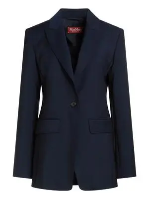 Max Mara Single Breasted Blazer - Blue