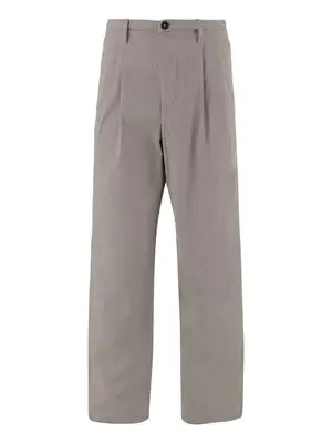 C.P. COMPANY Pleated Straight-leg Trousers - Beige
