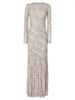 MISSONI Pleated Long-sleeved Maxi  Dress