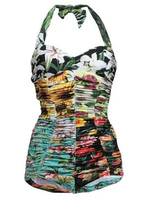 DOLCE & GABBANA Floral Print Sleeveless Dress