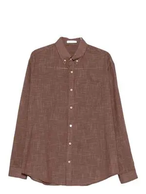 THE ROW Pompeo Cotton Shirt - Brown