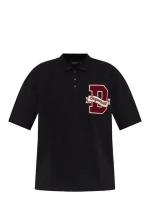 Dsquared2 Short-sleeved Polo Shirt - Black