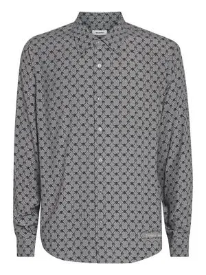 Sandro Chain-print Shirt - Black