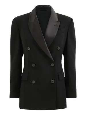 Brunello Cucinelli Monili-detail Tuxedo Jacket - Black