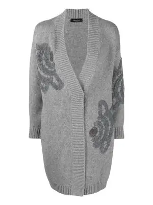FABIANA FILIPPI Ribbed V-neck Knit Top