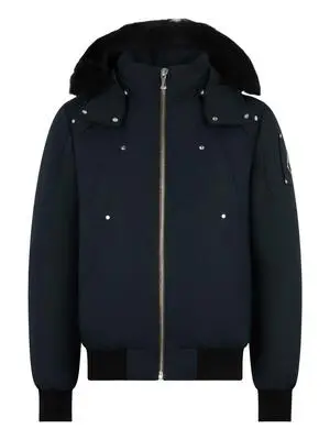 Moose Knuckles Zip-up Bomber Jacket - Black