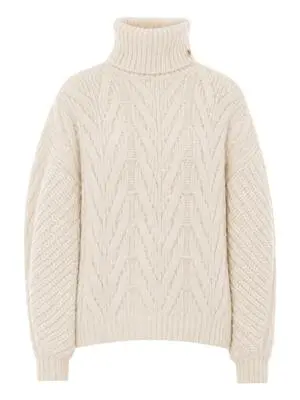 Elisabetta Franchi Cable-knit Turtleneck Jumper - No