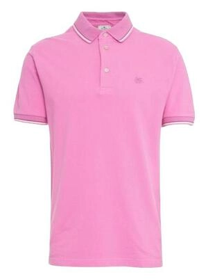 Etro Logo Embroideried Polo Shirt - Pink