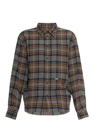 Dsquared2 Plaid Long-sleeved Shirt Multi-color