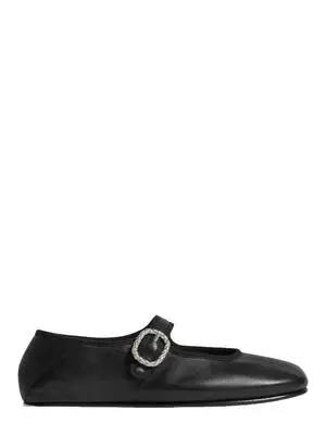 BOTTEGA VENETA Round-toe Ballet Flats