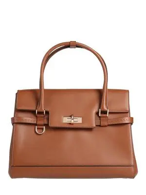 Max Mara Large Solid-color Tote Bag - Brown