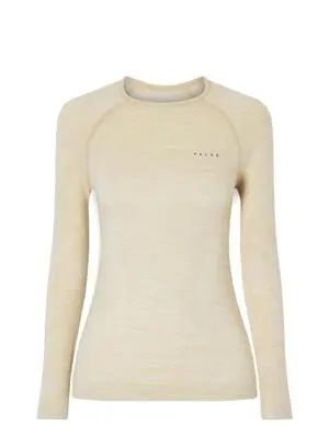 Falke Stretch Wool-blend Baselayer - Ecru
