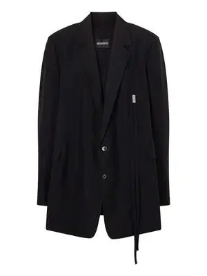 ANN DEMEULEMEESTER Agnes Crepe Blazer - Black