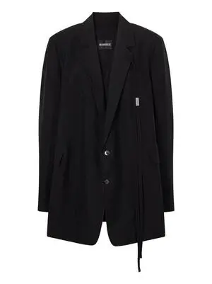 ANN DEMEULEMEESTER Agnes Crepe Blazer - Black