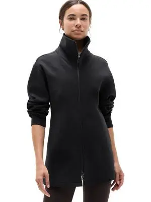 Athleta Form Knit Seamed Full Zip Black