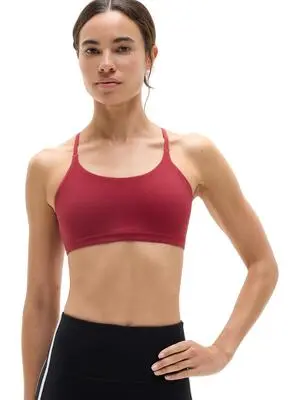 Athleta Transcend Scoop Sports Bra A-c - Decadent Red