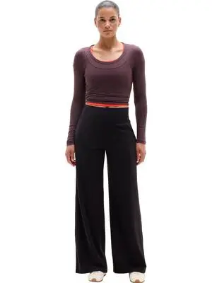 Athleta Salutation Stash Wide Leg Black