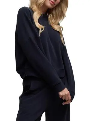Barefoot Dreams Brushed Fleece Pullover - Black