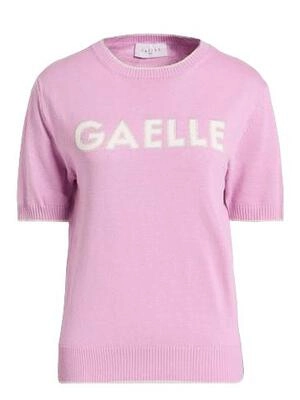 GAELLE PARIS Sweater Size Cotton, Acrylic, Viscose, Polyamide, Polyester - Pink