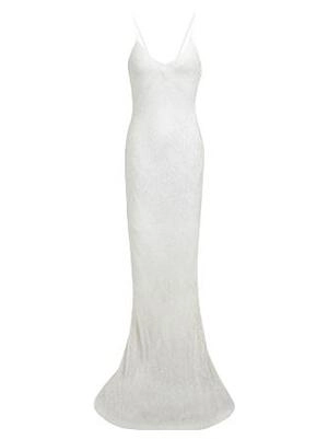Elisabetta Franchi Red Carpet Maxi Dress Size Viscose - White