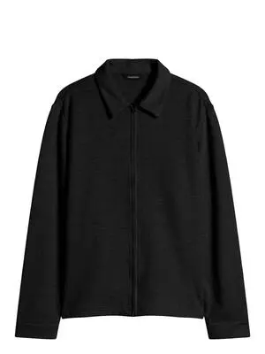 HIKING PATROL Edge Knit Zip Shirt - Black