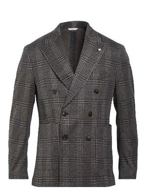 MANUEL RITZ Blazer Size Viscose, Polyester, Cotton, Elastane - Grey