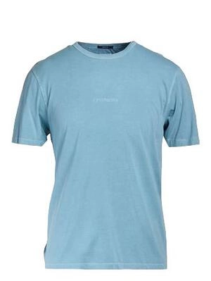 C.P. COMPANY C. P. Company Man T-shirt Yellow Size S Cotton Blue