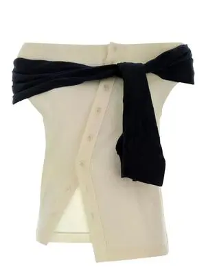 JW Anderson Off-shoulder Cardigan - Neutrals