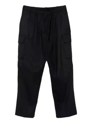 LARDINI Internal-drawstring Cargo Pants - Blue