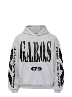 HELLSTAR G.a.b.o.s. Graphic-print Hoodie - Grey