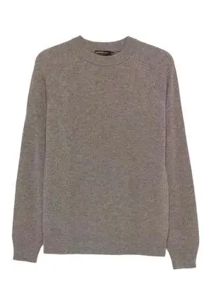FILIPPO DE LAURENTIIS Long-sleeve Ribbed Sweater - Grey