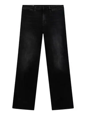 Gucci Web-stripe Straight-leg Jeans Black