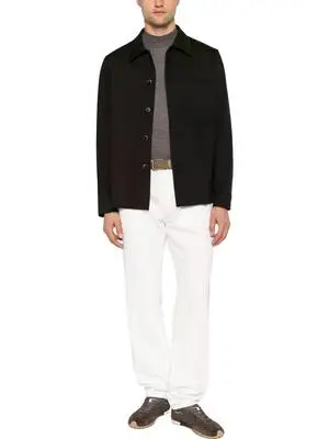 FILIPPO DE LAURENTIIS High-neck Long-sleeve Sweater - Grey