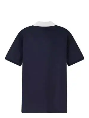 Gucci Stretch Cotton Piquet Polo Shirt - Blue