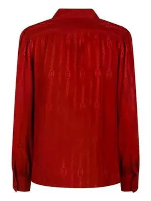Gucci Interlocking G Jacquard Shirt Red