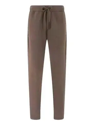 Paul & Shark Fleece-cotton Track Pants - Brown