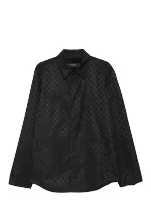 Gucci Gg Supreme Shirt Jacket - Black