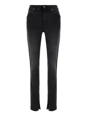 Gucci Washed Cotton Denim Skinny Pants - Black