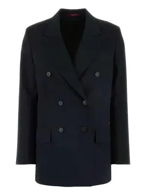 Gucci Double-breasted Wool Blazer - Blue