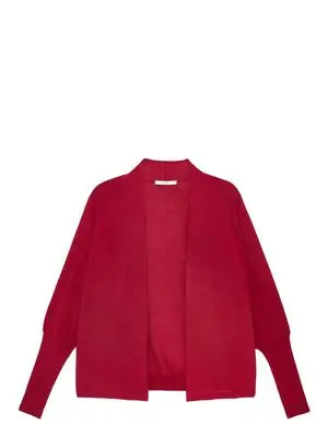Malìparmi Ribbed-cuff Open-front Cardigan - Red
