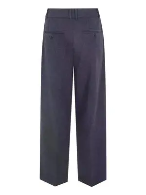 DUNST Pleated Tailored Trousers - Grey