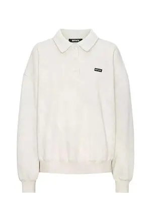 ROTATE BY BIRGER CHRISTENSEN Heavy Sweat Polo White - Neutrals