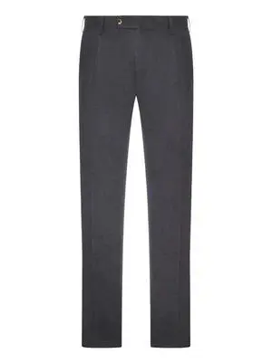 PT TORINO Pressed-crease Wool Trousers - Grey