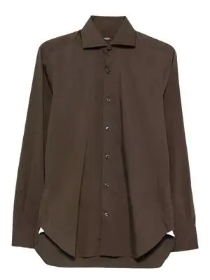 BARBA NAPOLI Culto Buttoned Shirt - Brown