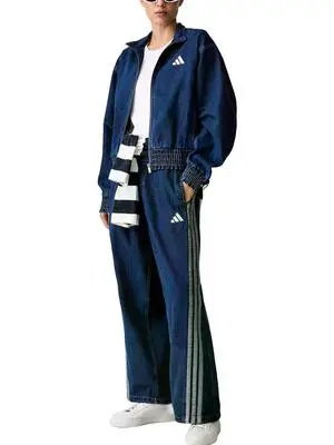 Adidas Stadium Washed Side-stripe Loose Fit Pants Blue