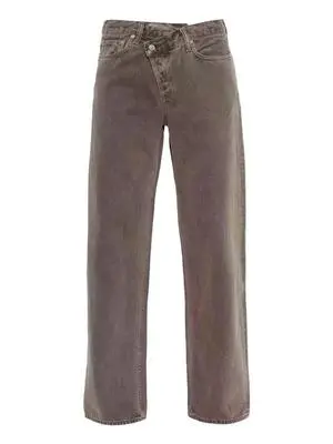 AGOLDE Arc Criss Cross Jeans - Brown