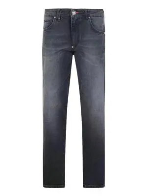 Philipp Plein Detroit Fit Jeans Basic - Grey
