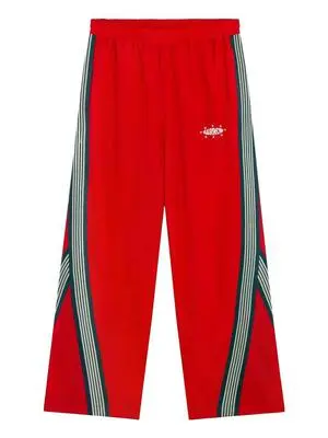 BARROW Logo-print Side-stripe Track Pants - Red